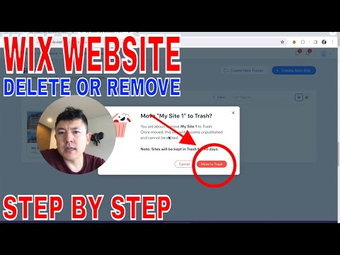 ✅  How To Delete or Remove Wix Website 🔴