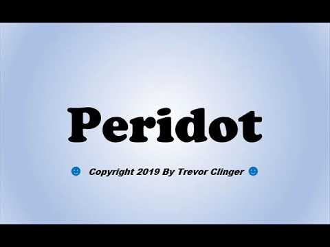 How To Pronounce Peridot