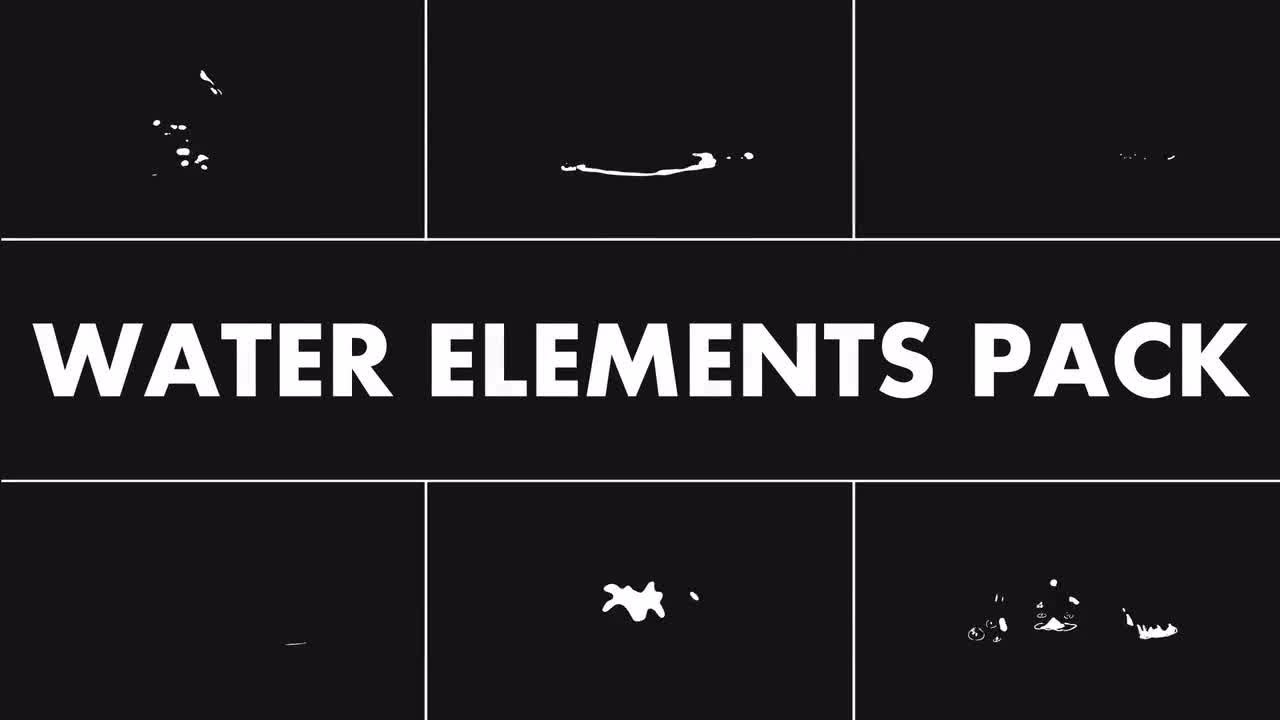 Water Elements Pack Motion Graphics