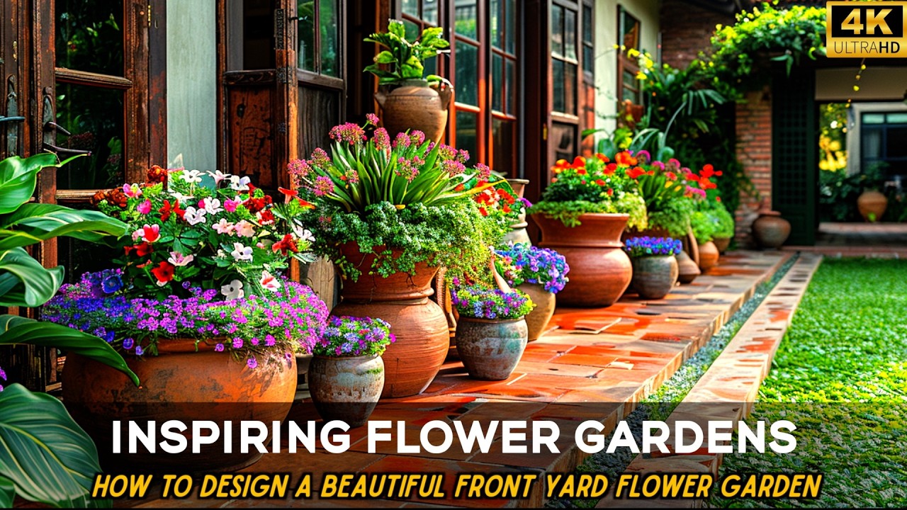 Front Yard Landscaping Ideas for MAX Curb Appeal | Front Yard Makeover: Flower Garden Edition