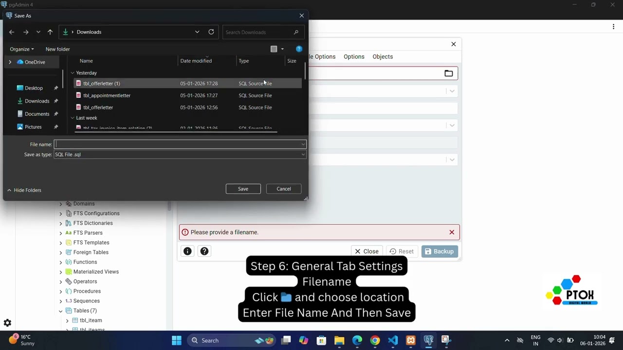 How to Export Database in pgAdmin 4 | PostgreSQL Backup Step by Step (Beginner Guide) (2026)