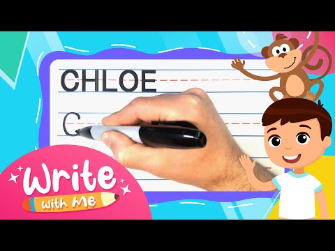 How To Write CHLOE | Write With Me! -- FOR KIDS