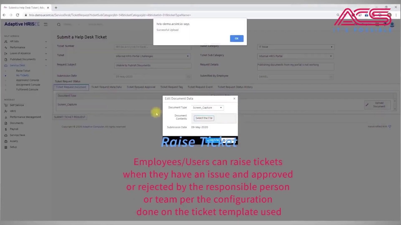 Summary Demo | Adaptive HRIS