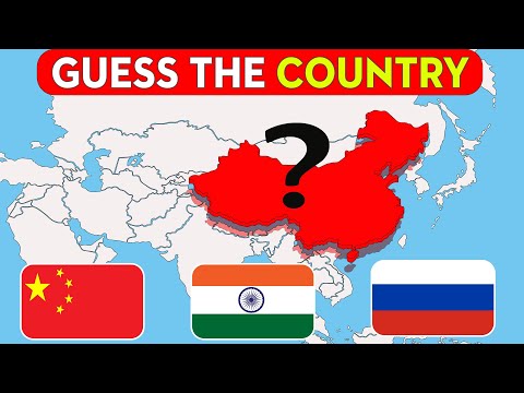 Guess The Asian Countries On The Map π || Geography Quiz