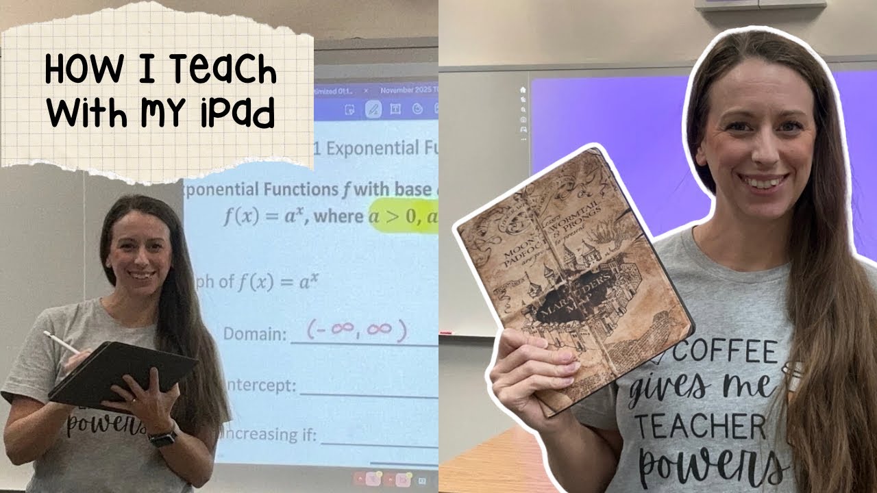 How I Use My iPad for Teaching | Step-By-Step Setup + Best Apps Notes UPDATED #highschoolmathteacher