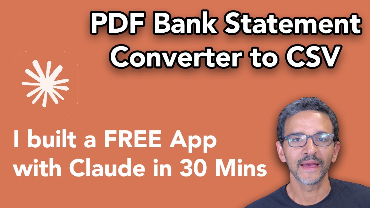FREE App: PDF to CSV Conversion Tool (I built it with Claude)