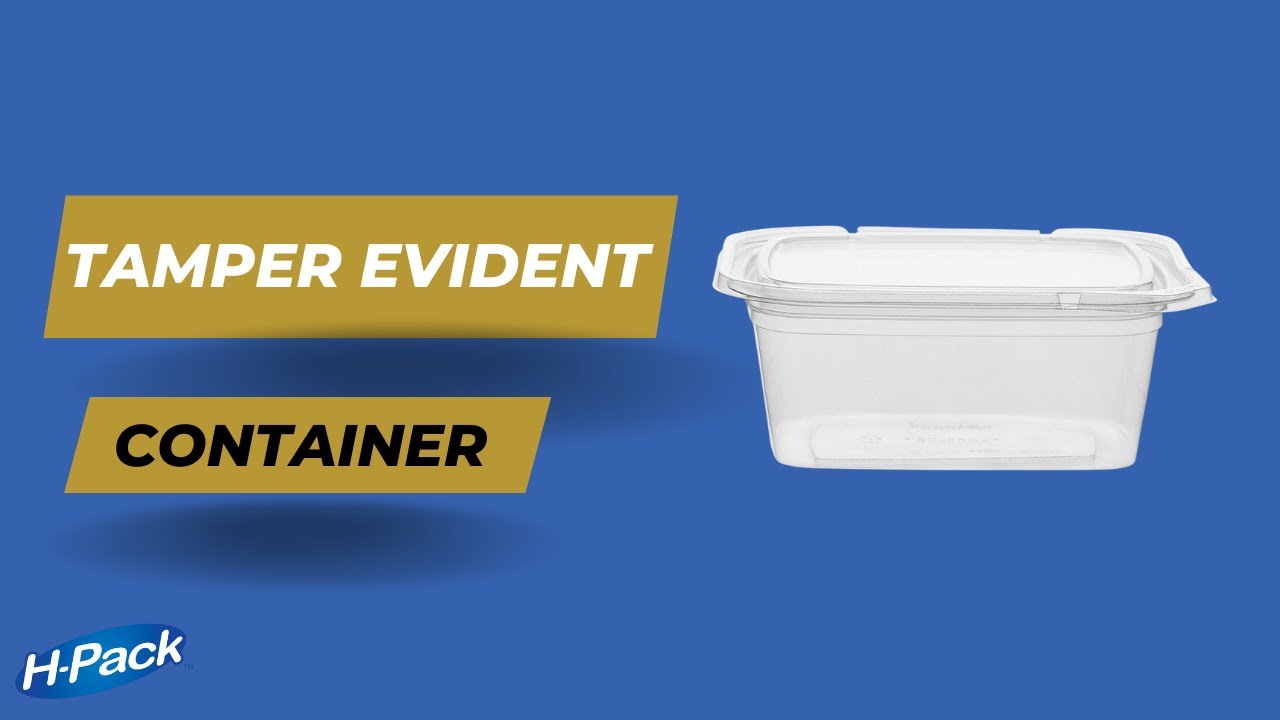 Tamper Evident RPET Containers