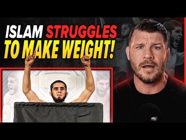 Islam Makhachev in tears as he makes weight for UFC 284