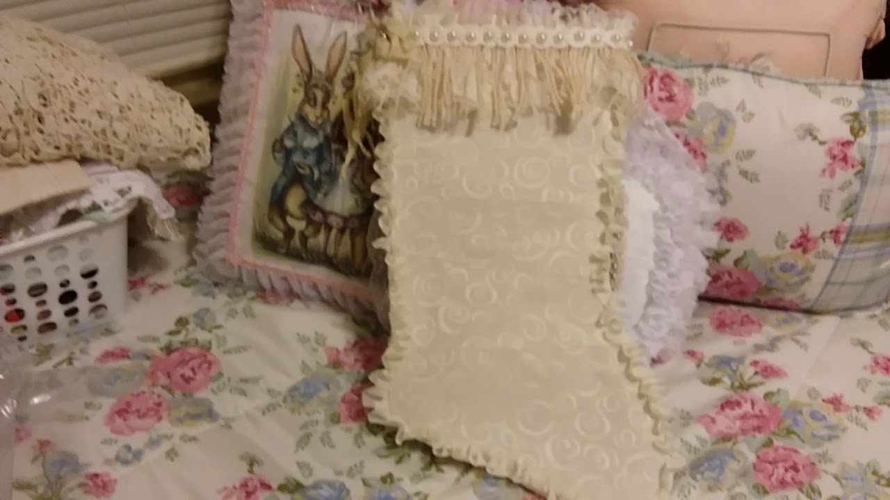 Altered shabby Christmas stocking