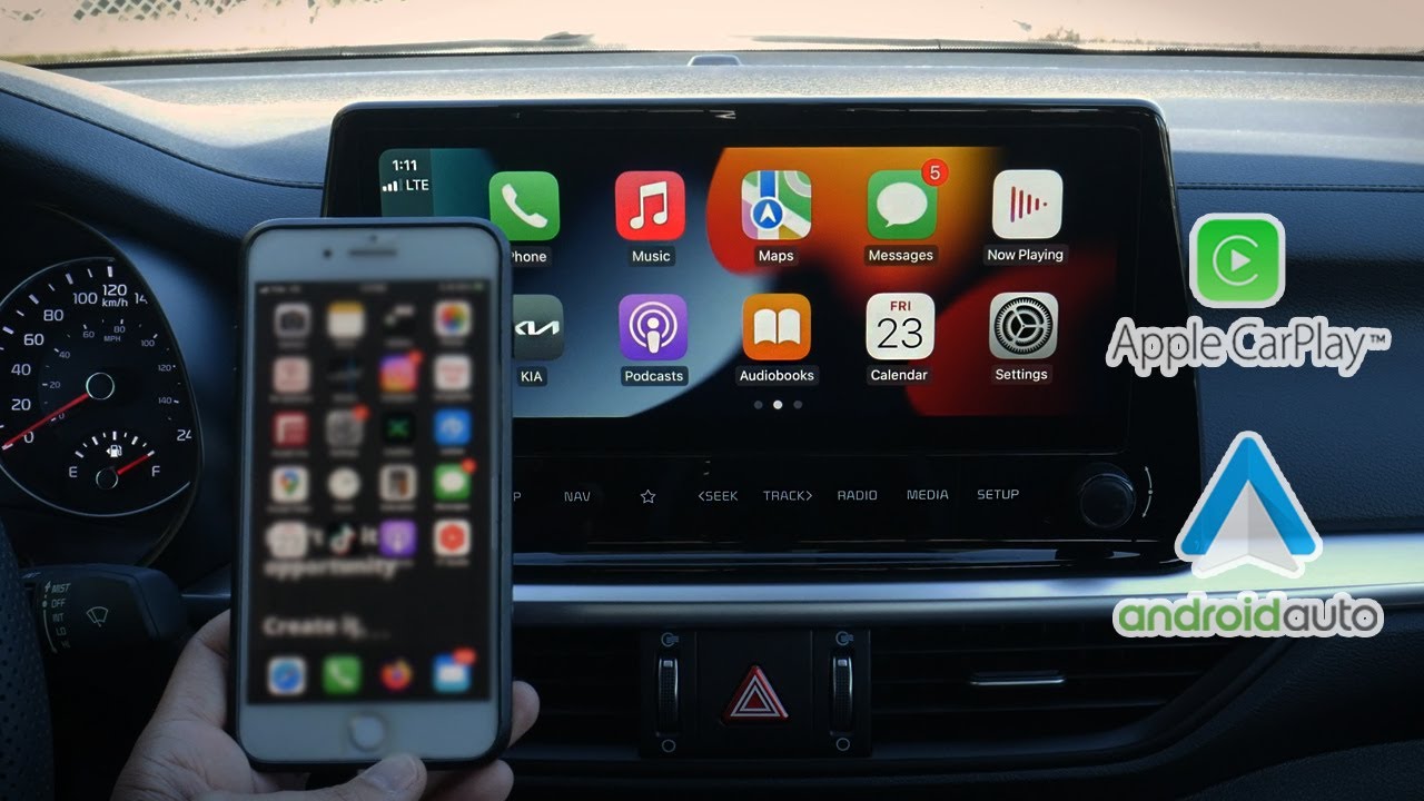 Android Auto and Apple CarPlay in the Kia Forte