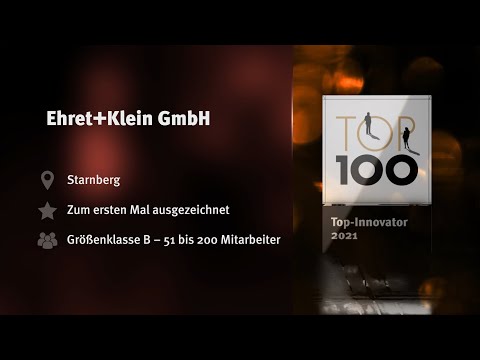 ehret+klein erhält die Auszeichnung zum Top 100 Innovator 2021