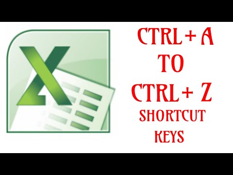 CTRL A -Z SHORTCUTS IN EXCEL – DIFFICULT TAUGHT EASY