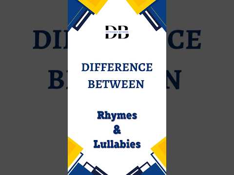 Difference Between Rhymes and Lullabies | Rhymes vs. Lullabies - What's the Difference?