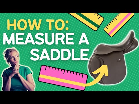 HOW TO MEASURE A SADDLE - 'How long is my saddle?' - ENGLISH SADDLE