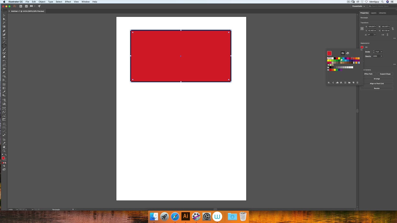 Adobe Illustrator – Tutorial 18 (Rectangle Tool)