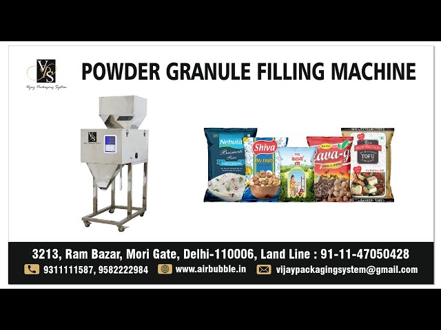 Powder & Granule Filling Machines - 2-100 gram Granule Filler Dispenser ...