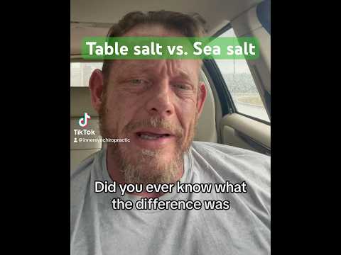 Table salt vs. Sea salt 🧂 What’s the difference? #salt #sodium #fyp