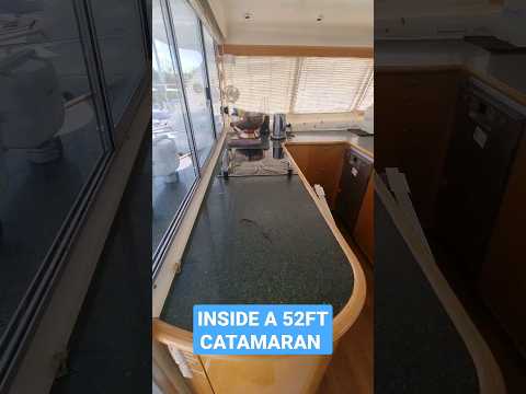 INSIDE A 52FT CATAMARAN #catamaran #shopping #boatinterior #yachtinterior #interiordesign #interior