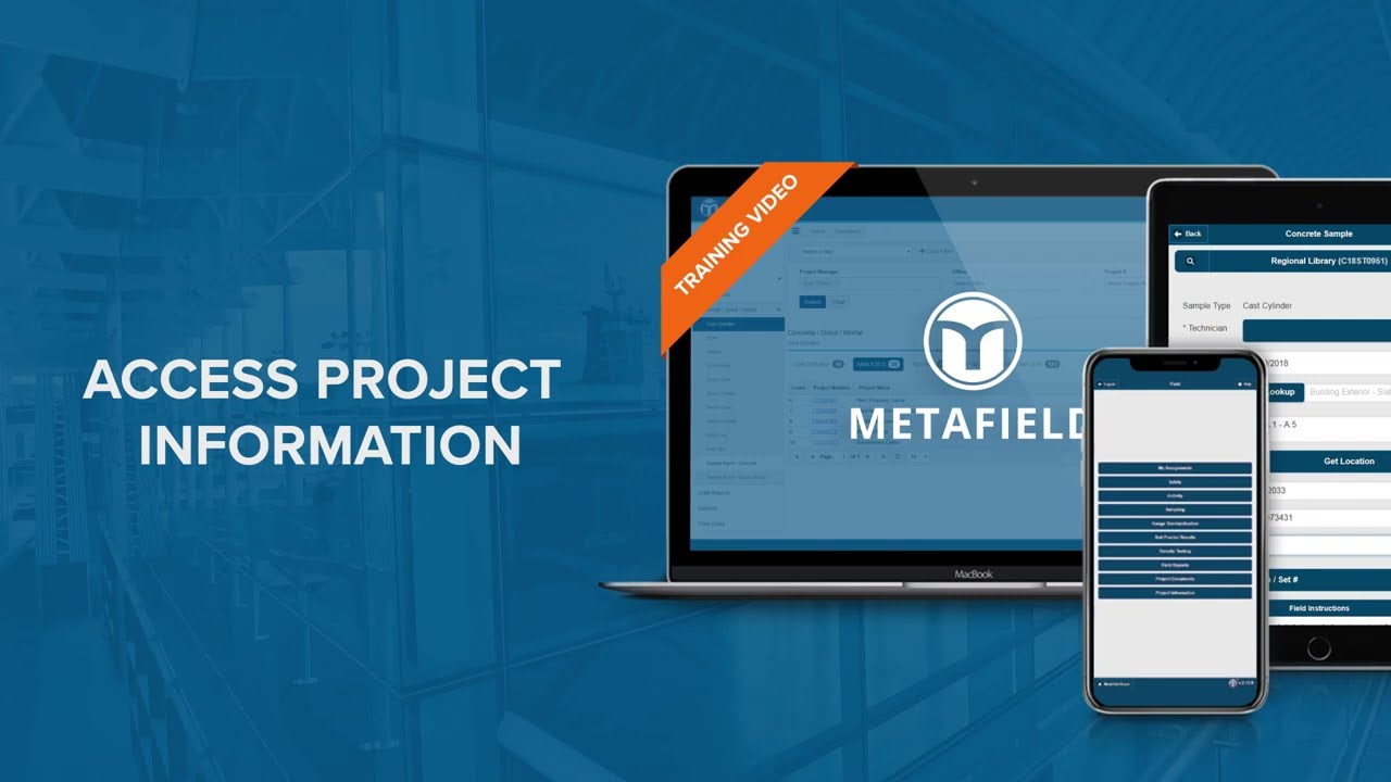Access Project Information | MetaField | CMT Field Tech