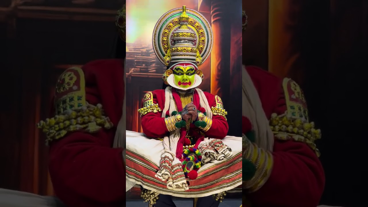 Kathakali Dance Artist Expresses Fear of Baby's Cry #kathakali