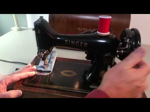 Vintage singer 99k sewing machine serviced