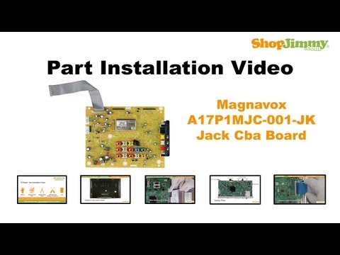 Free Magnavox A17P1MJC-001-JK Jack Cba Boards Replacement Guide for LCD TV Repair