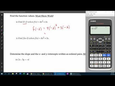 College Algebra Corequisite - Final Exam Review - Part 1