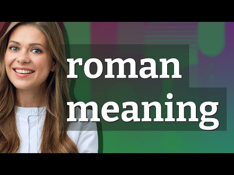 Roman | meaning of Roman
