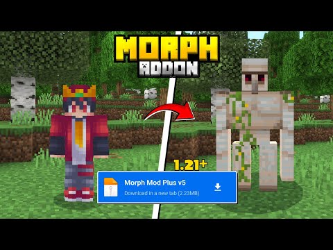 Morph Mod For Minecraft PE 1.21+! (100% WORKING)
