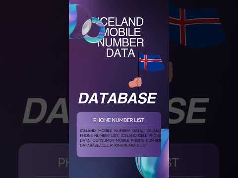 Iceland Mobile Number Data | B2B Database