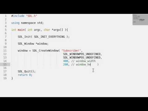Learn C SDL 01 Basic Window - Mind Luster