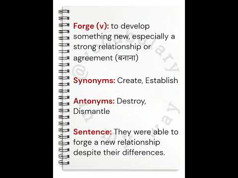 Vocabulary in Short (Forge) #vocab #vocabulary #vocabshorts