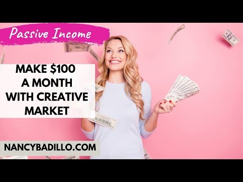 How To Make Passive Income With Creative Market | Nancy Badillo
