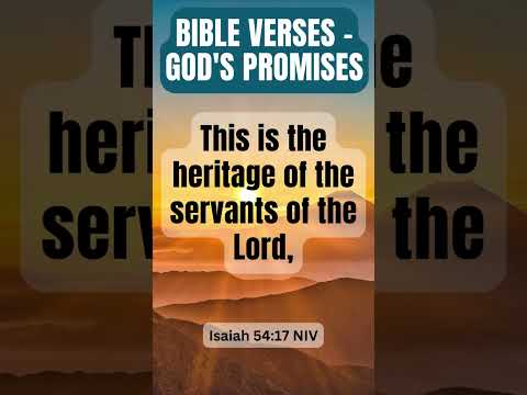 BIBLE VERSES ABOUT GOD'S PROMISES  [ Isaiah 54:17 NIV ]#10 #shorts