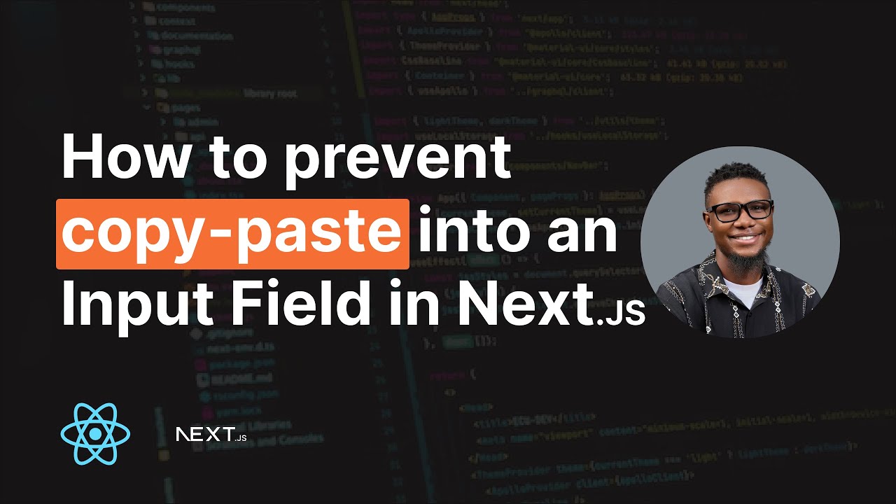 How to Prevent Copy-Paste into an Input Field in JavaScript | React | NextJS | Vue
