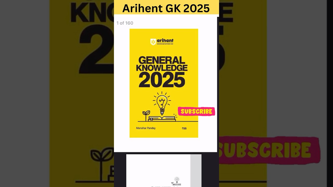 General Knowledge 2025 PDF | Manohar Pandey GK FREE