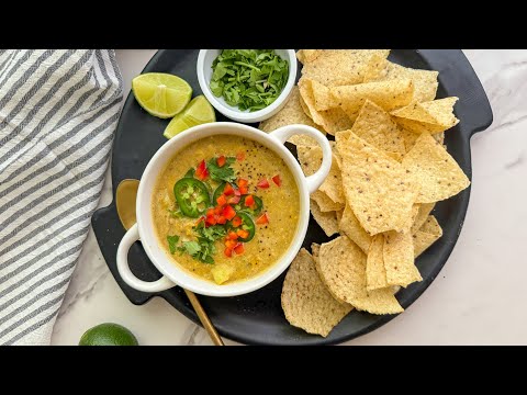 Charred Corn and Poblano Soup Recipe