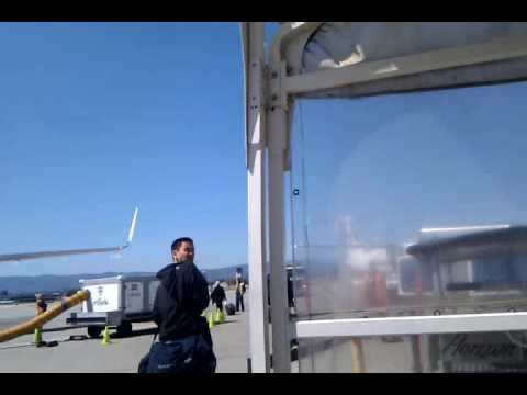 Walking to the Plane in SJC Terminal C
