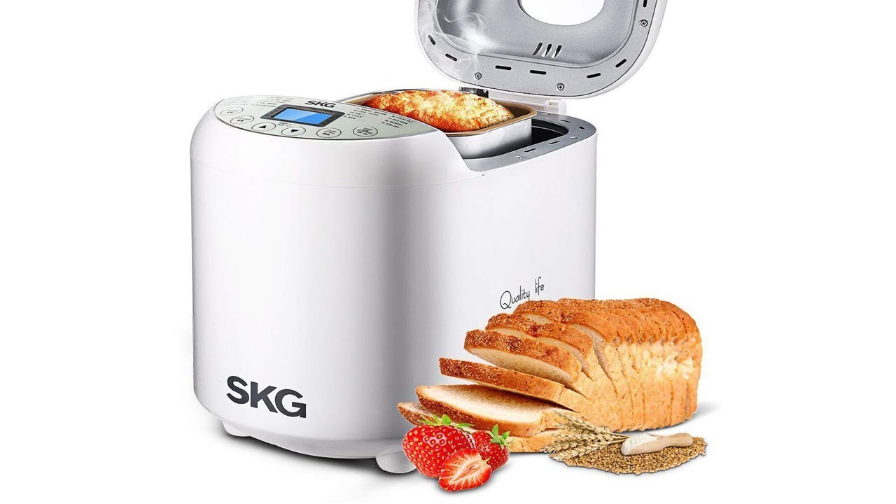 SKG Automatic Bread Machine with Recipes Multifunctional Loaf Maker