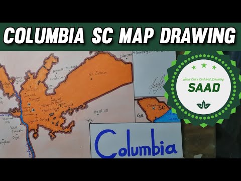How to draw Columbia SC map easy SAAD