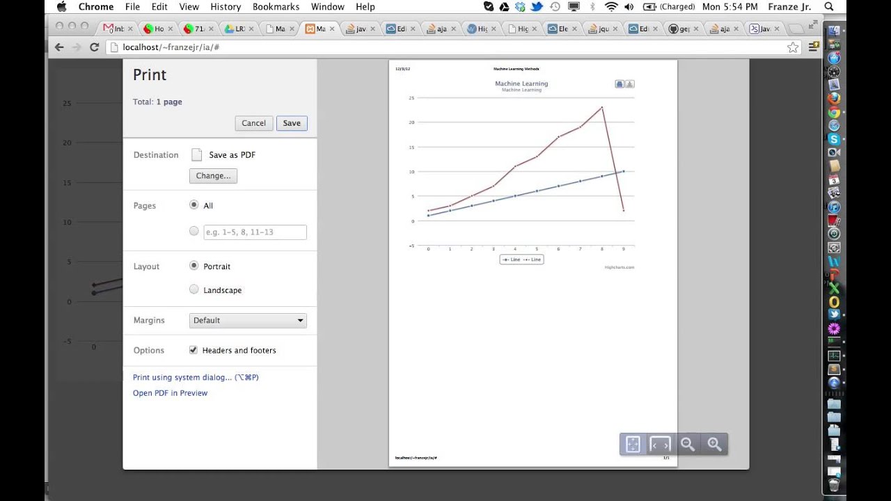 Using Highcharts to plot graphics from a CSV file