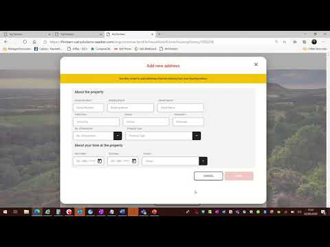 New Customer Registration + Housing Application