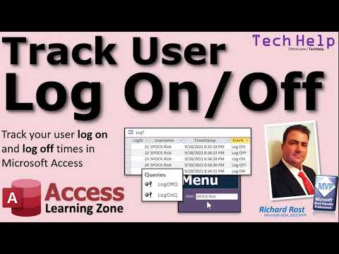 Tracking User Logon & Logoff from Microsoft Access. Logging When Users Start and Exit the Database.