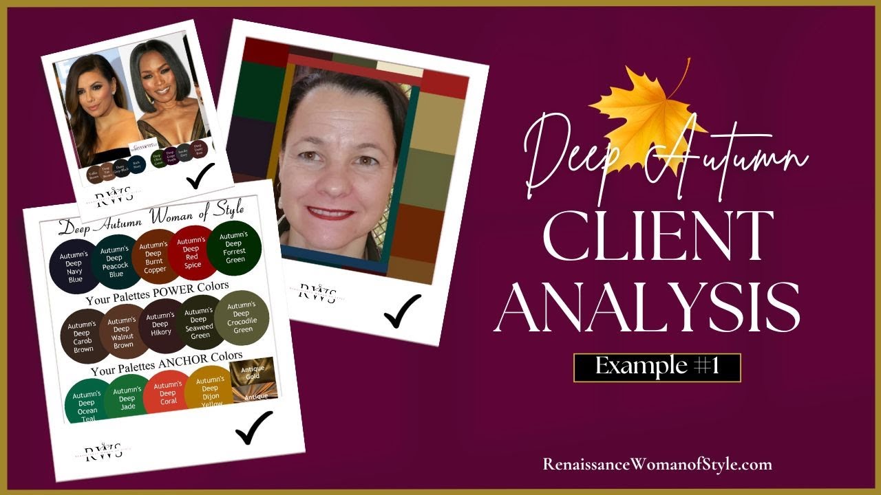 Client Color Analysis: Unveiling Deep Autumn Signature Colors