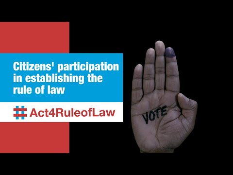 Citizens' Participation in Establishing the Rule of Law