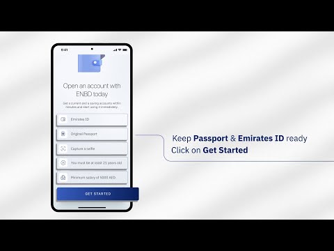How to open an account on ENBD X