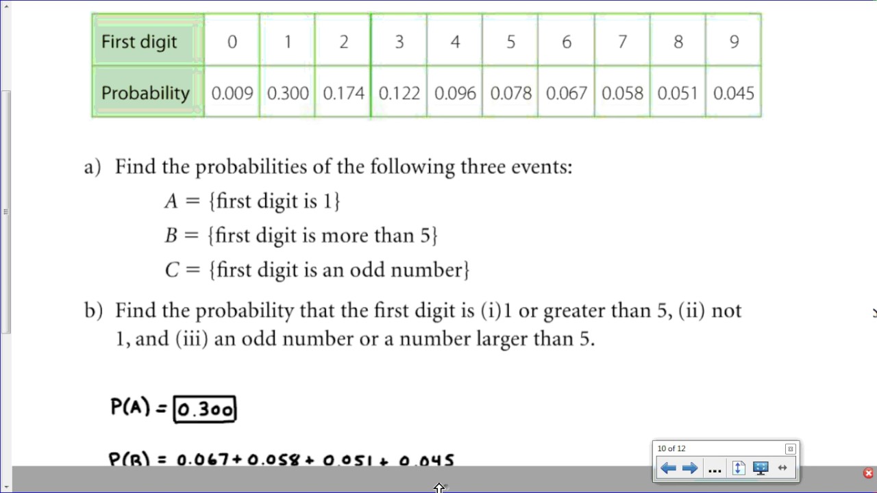 [IB Math SL] 10-3: Probability Assignments