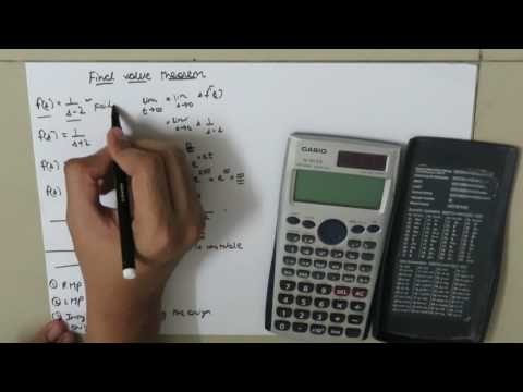 Process Dynamics and control FINAL VALUE THEOREM