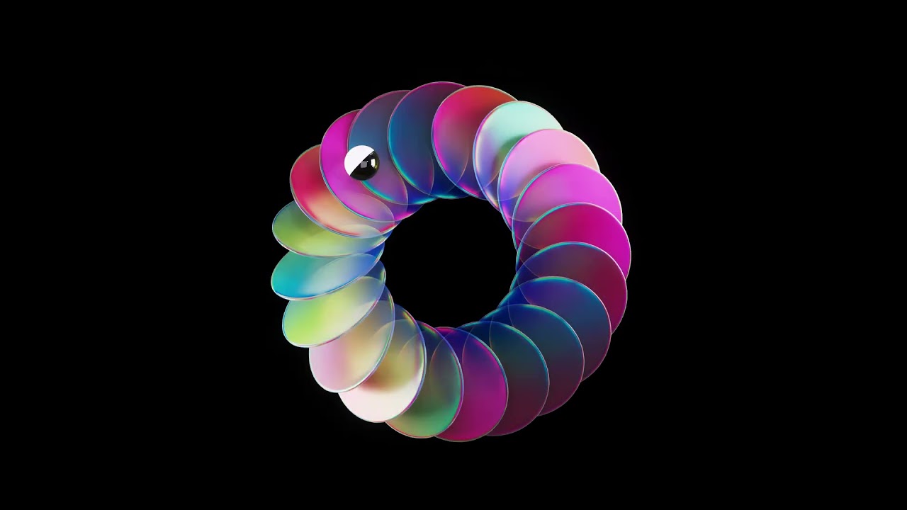 Satisfying dynamic glass #3d #animation