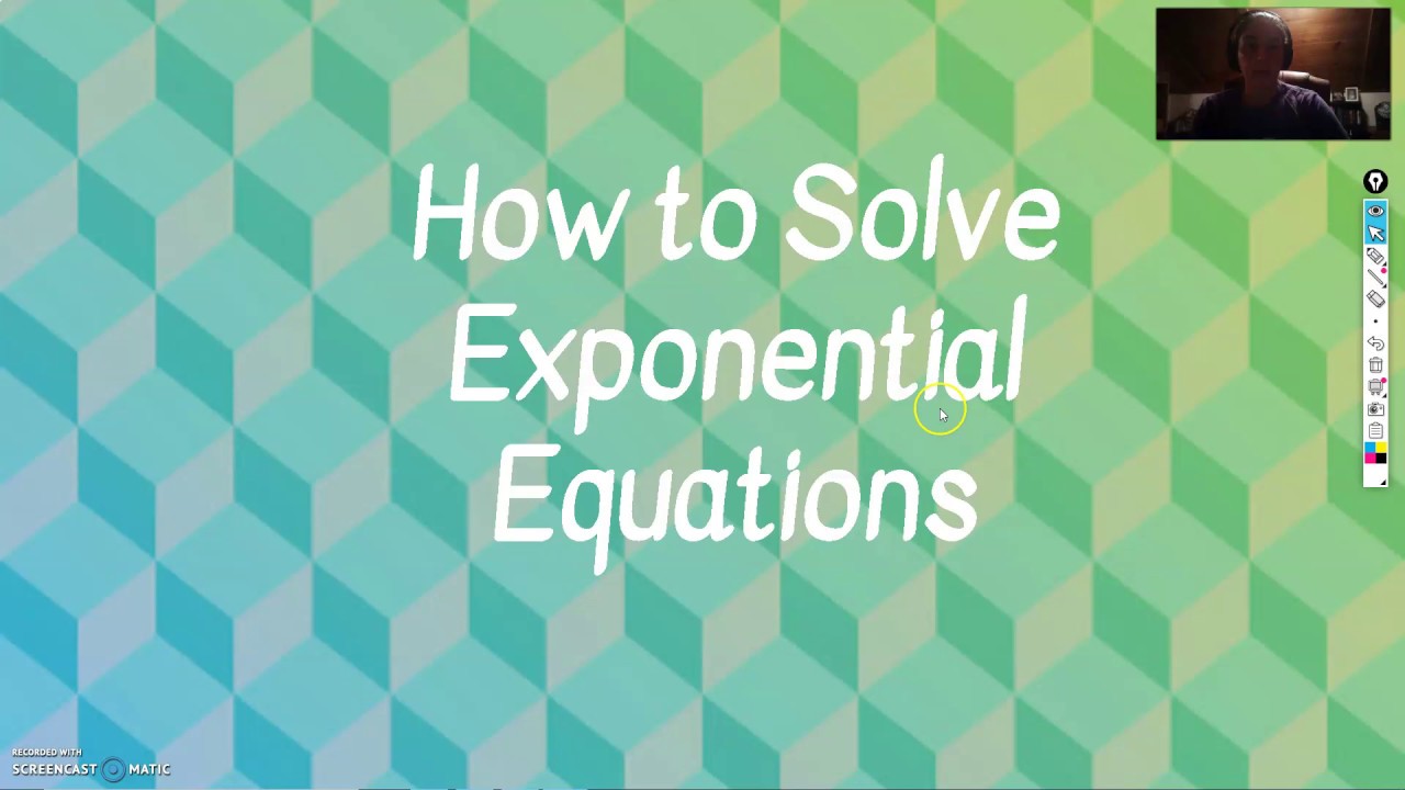 Pre-Calculus: How To Solve Exponential Equations With 5 Examples